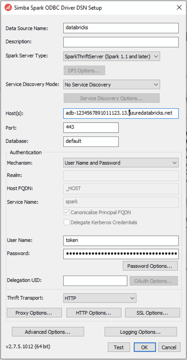 How to setup an ODBC connection