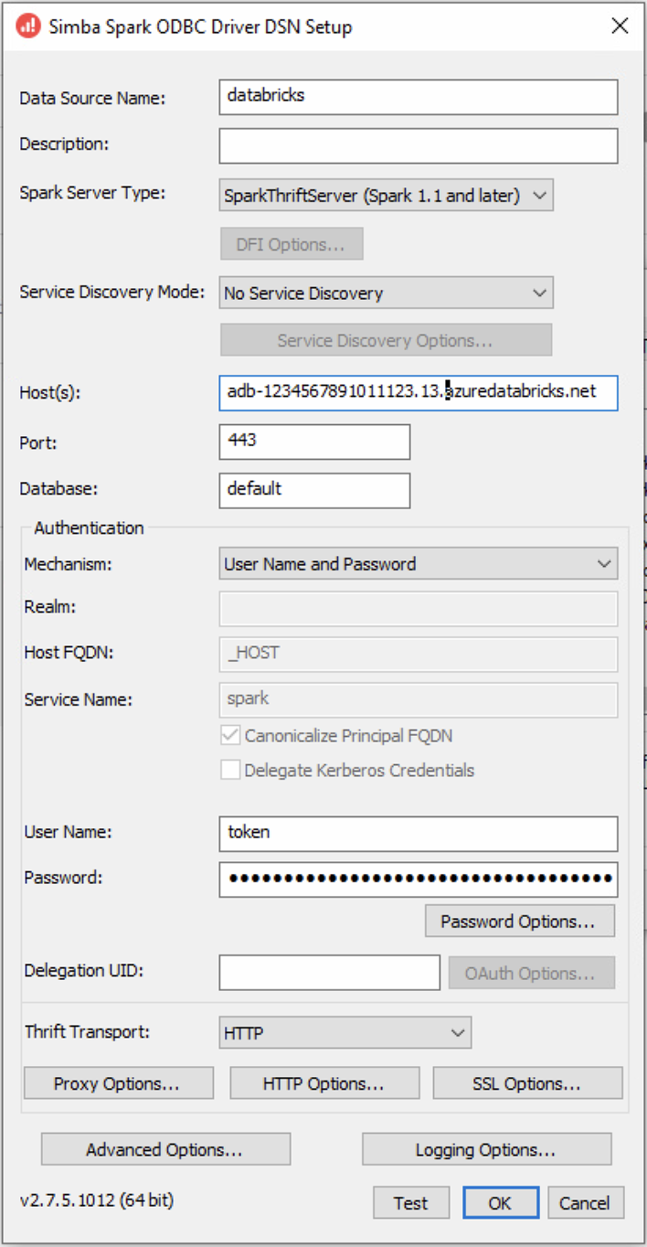 How to setup an ODBC connection